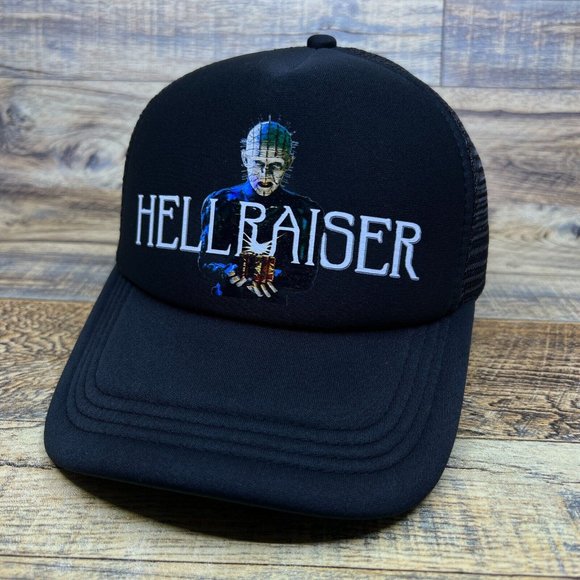 RetroRoots | Accessories | Hellraiser Mens Trucker Hat Black Snapback ...